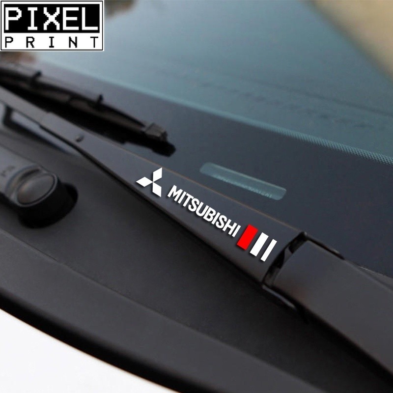 MITSUBISHI 2PCS Sticker For Car Stickers And Decals Waterproof Car ...