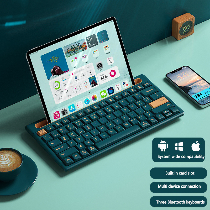 Wireless Bluetooth Keyboard With Card Slot Hlolder black myth wukong ...
