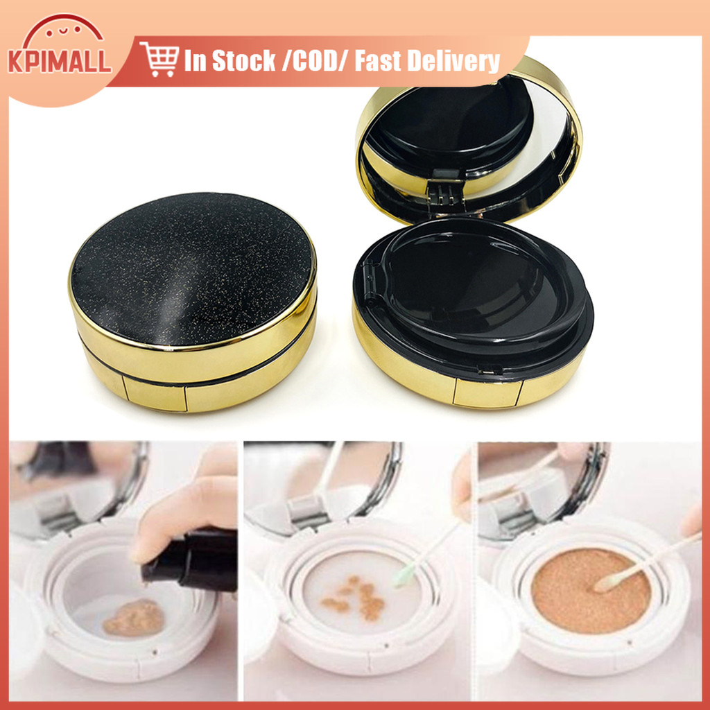 Empty Cushion Foundation Case Air Cushion Puff Box with Powder Puff and ...