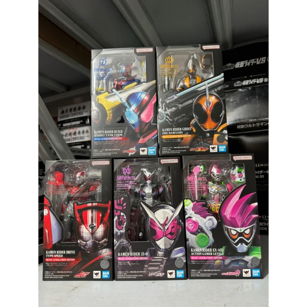 Bandai S.H.Figuarts Kamen Rider Drive Ghost Ex-aid Build Zi-O Action ...
