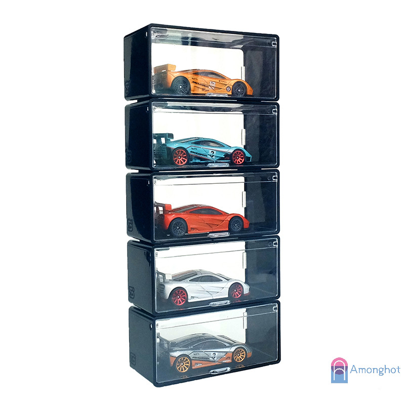 Amonghot> 1Pcs Transparent Dustproof Stackable Storage Box Without Car ...