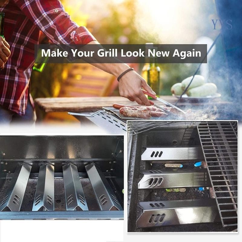YYS 4 Pack Stainless Steel Flame Tamers Heated Shield Heat Plate Set ...
