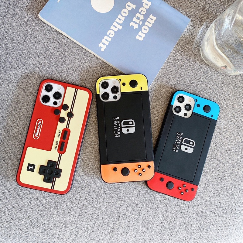 Switch Handle Cartoon 3D Silicone Phone Case For iPhone 16 11 12 13 14 ...