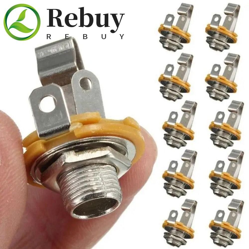REBUY 10pcs Electric Guitar Input Jack, Plug Socket 1/4" (6.35mm ...