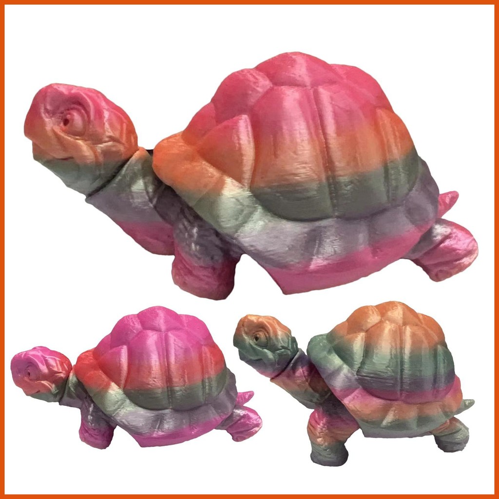 3D Printed Turtle Interactive Fidget Muti-Joint Turtle Articulated ...