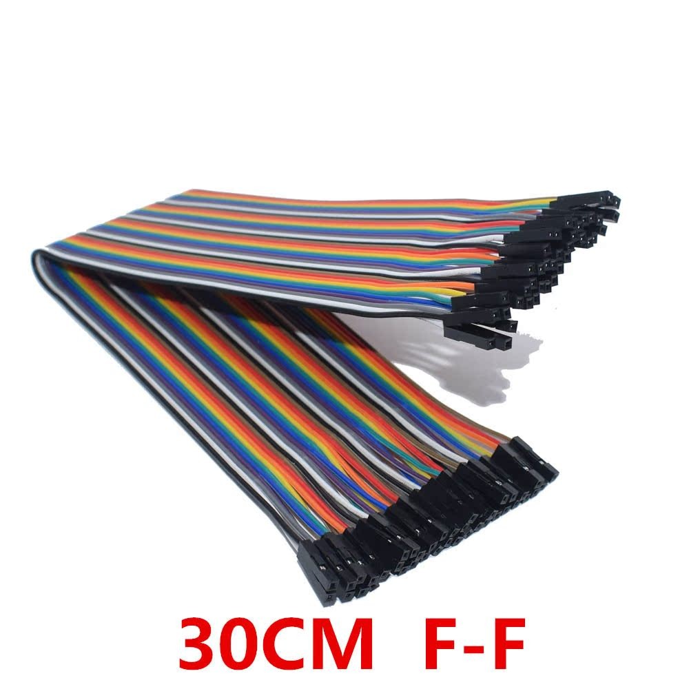 40pcs 30cm Dupont Cable 30cm 2.54mm 1pin 1p-1p Female to Female jumper wire | Shopee Philippines