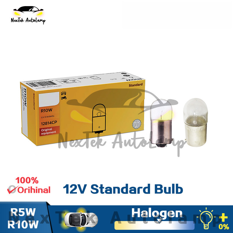 R5W R10W 12821 12814 BA15s 12V Original Bulb Car Standard Halogen Turn ...