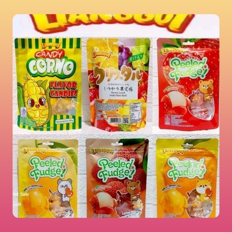 [Unique Halal viral food] HALAL LIANGGUI PEELED FUDGE 108gr/ LIANG GUI SOFT CANDY VARIOUS ...