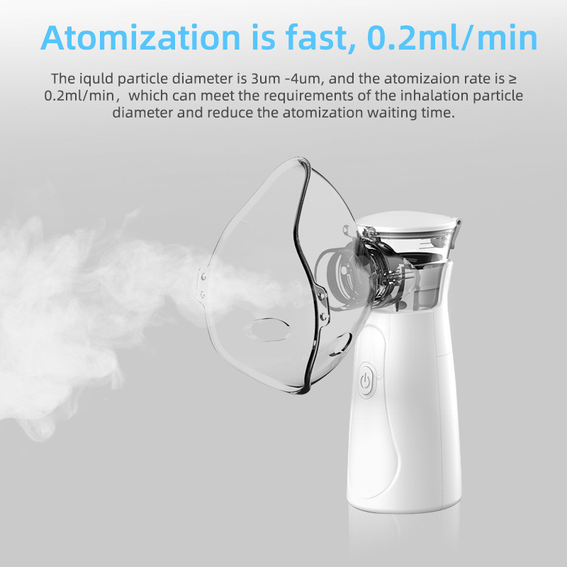 Portable Nebulizer Machine Rechargeable Inhaler Nebulizer Handheld ...