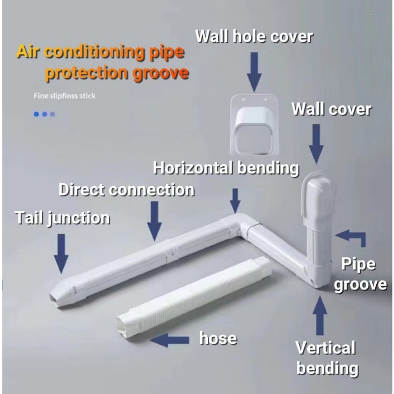 10Pcs 3x2.5 inches - PVC Molding/Cladding Set for Air Conditioning ...