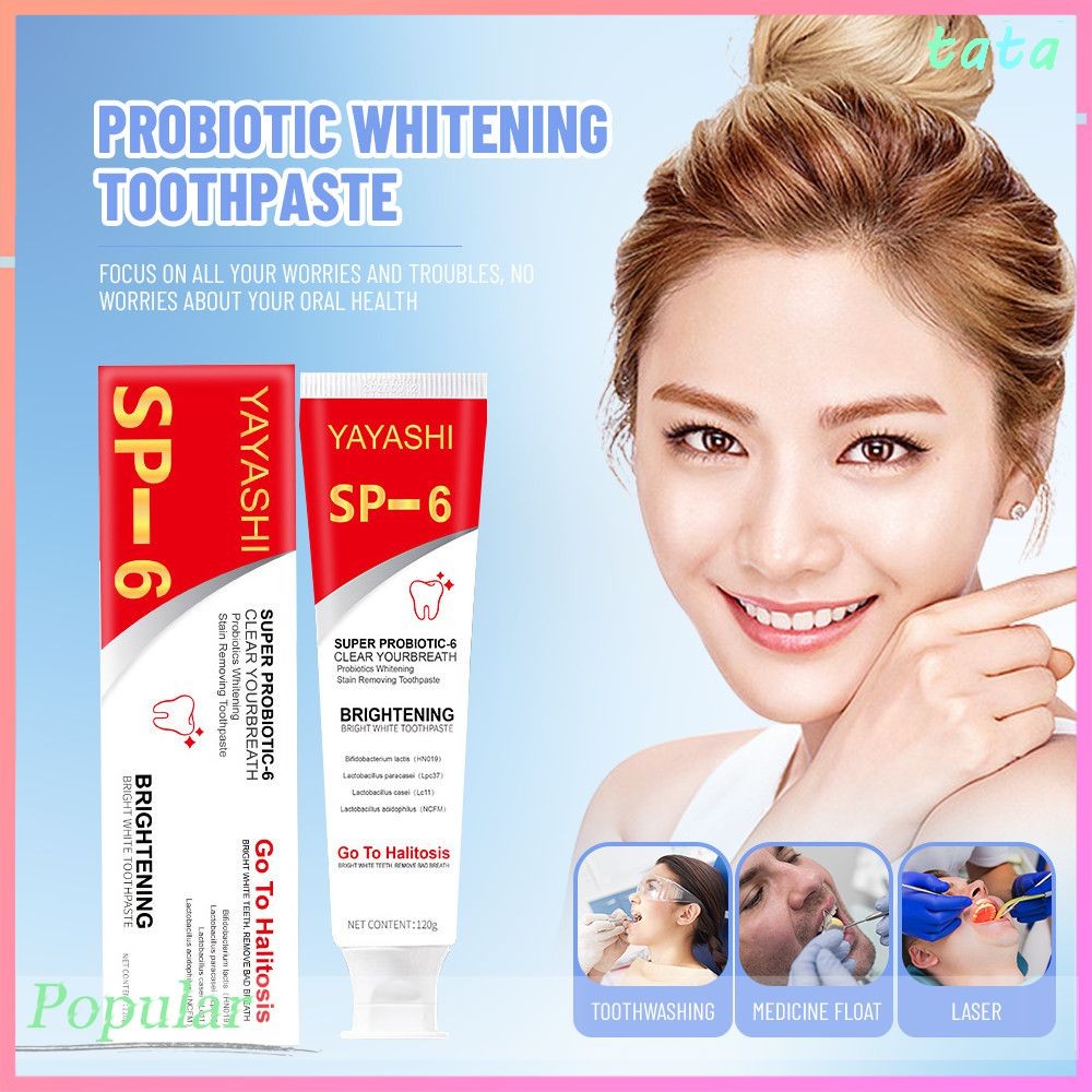 Yayashi Teeth Whitening Toothpaste Sp-6 Probiotic Food Graded Family ...