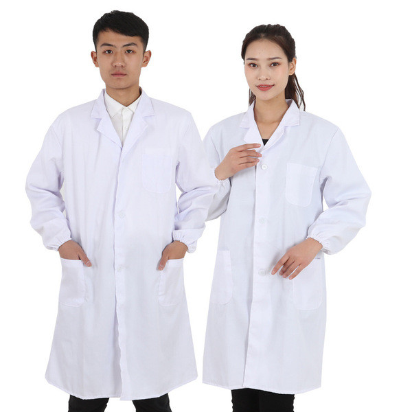 lab gown white lab gown for men Doctor white coat long sleeves spring ...