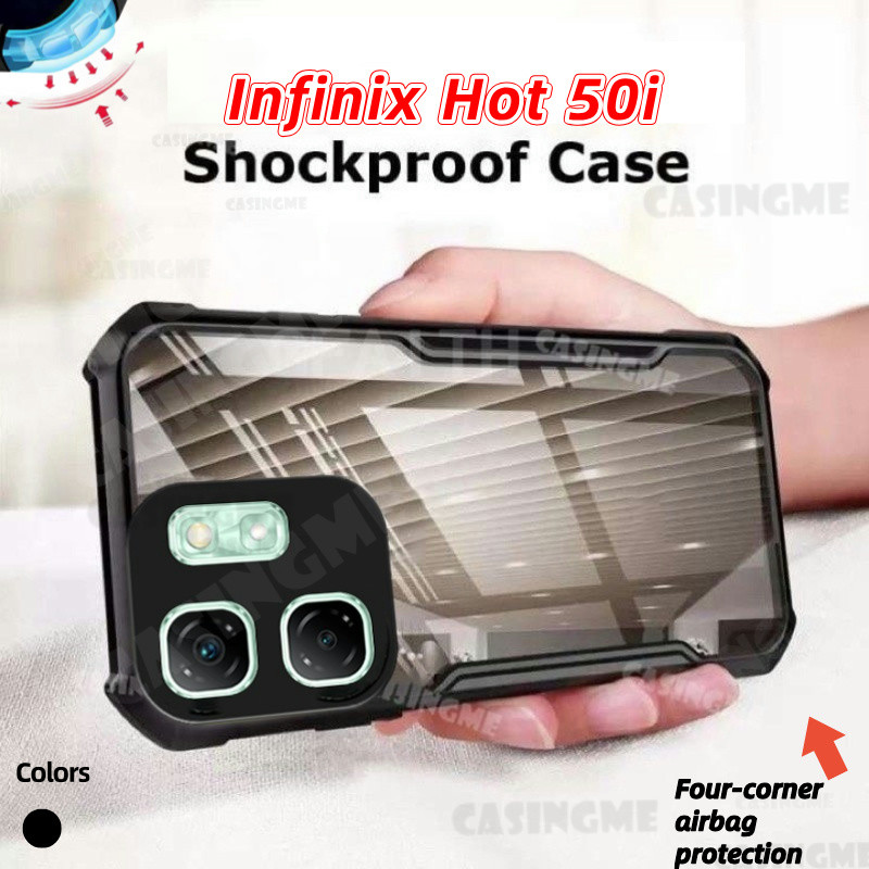 Infinix HOT 50i 2024 Transprent AirBag Casing For Infinix Hot 50i 50 ...