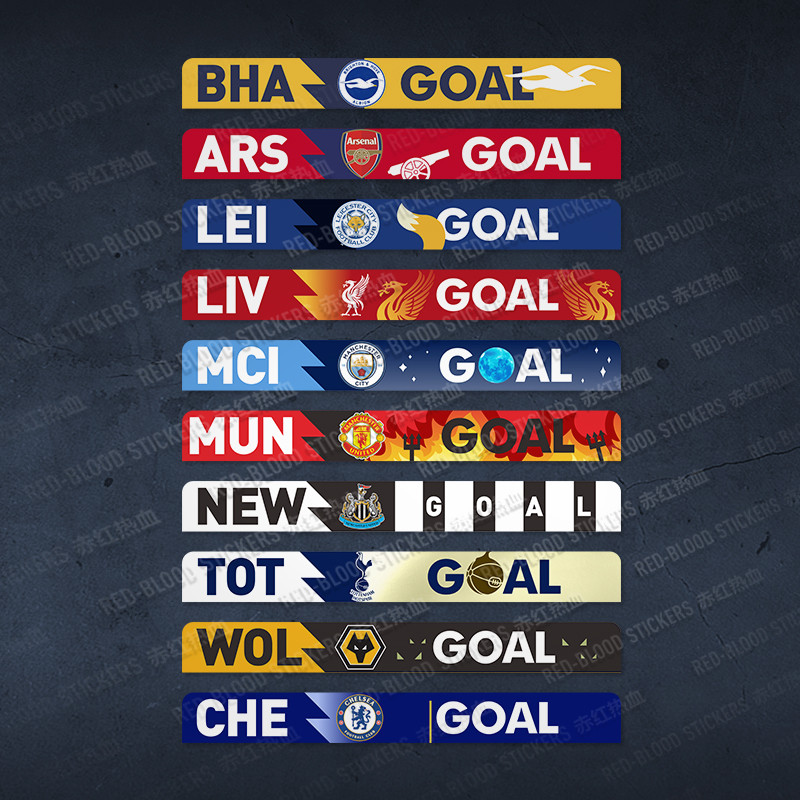 English Premier League Football Team Club Logo Sign Car Stickers ...