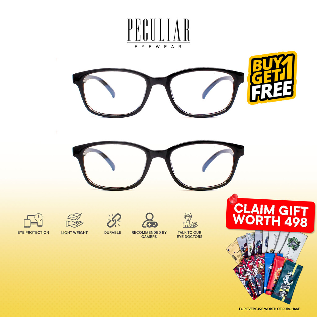Peculiar Eyewear Buy 1 Take 1 XANDER Rectangle Anti Radiation Glasses ...