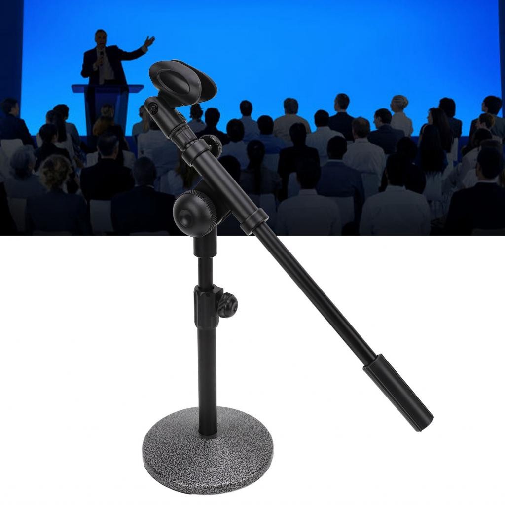 Mingxiu Desk Mic Stand Adjustable Height Angle Prevent Slip Stable ...