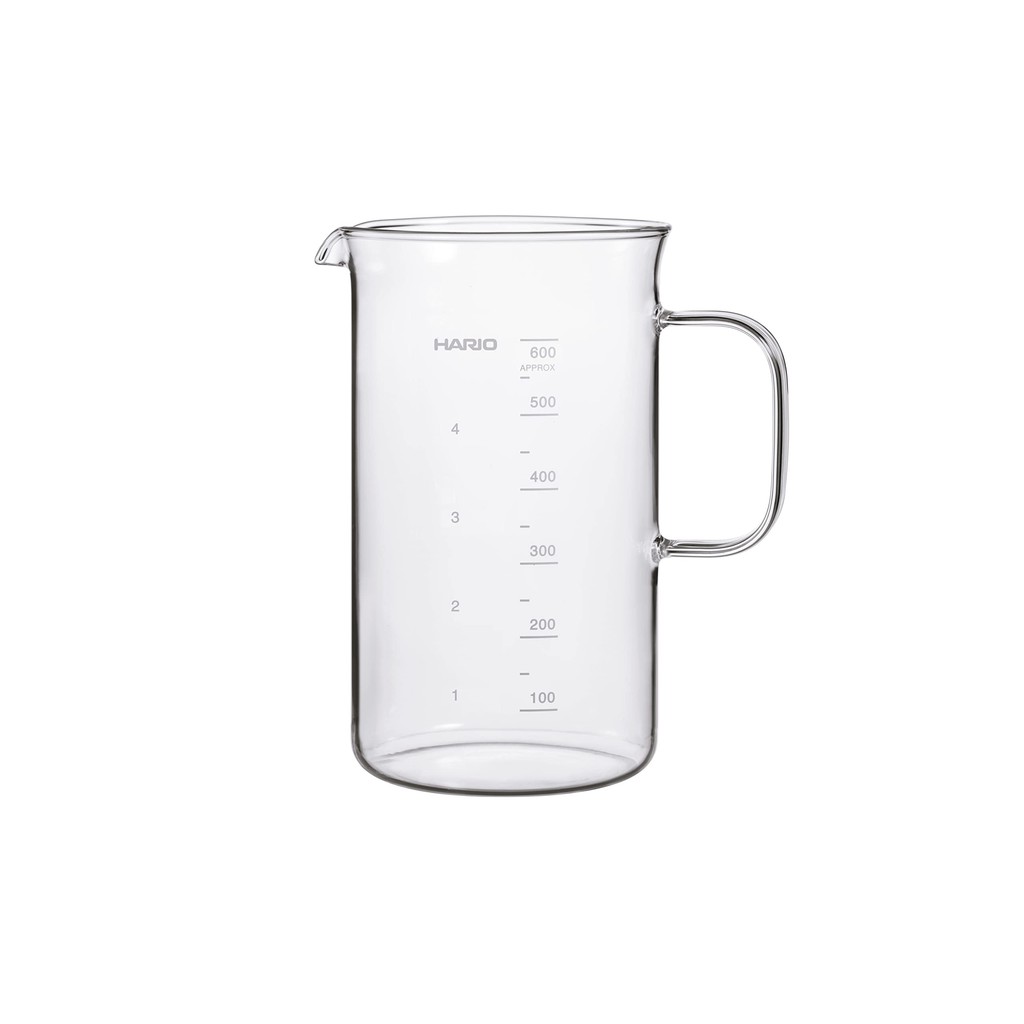 HARIO Beaker Server, Crafts Science, 600ml capacity, transparent, with measuring memory, made of ...