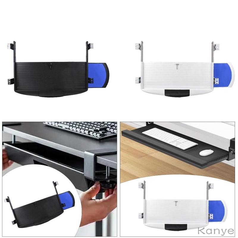[KY] Slide Out Keyboard Tray Desk Drawer Storage Bracket Keyboard ...