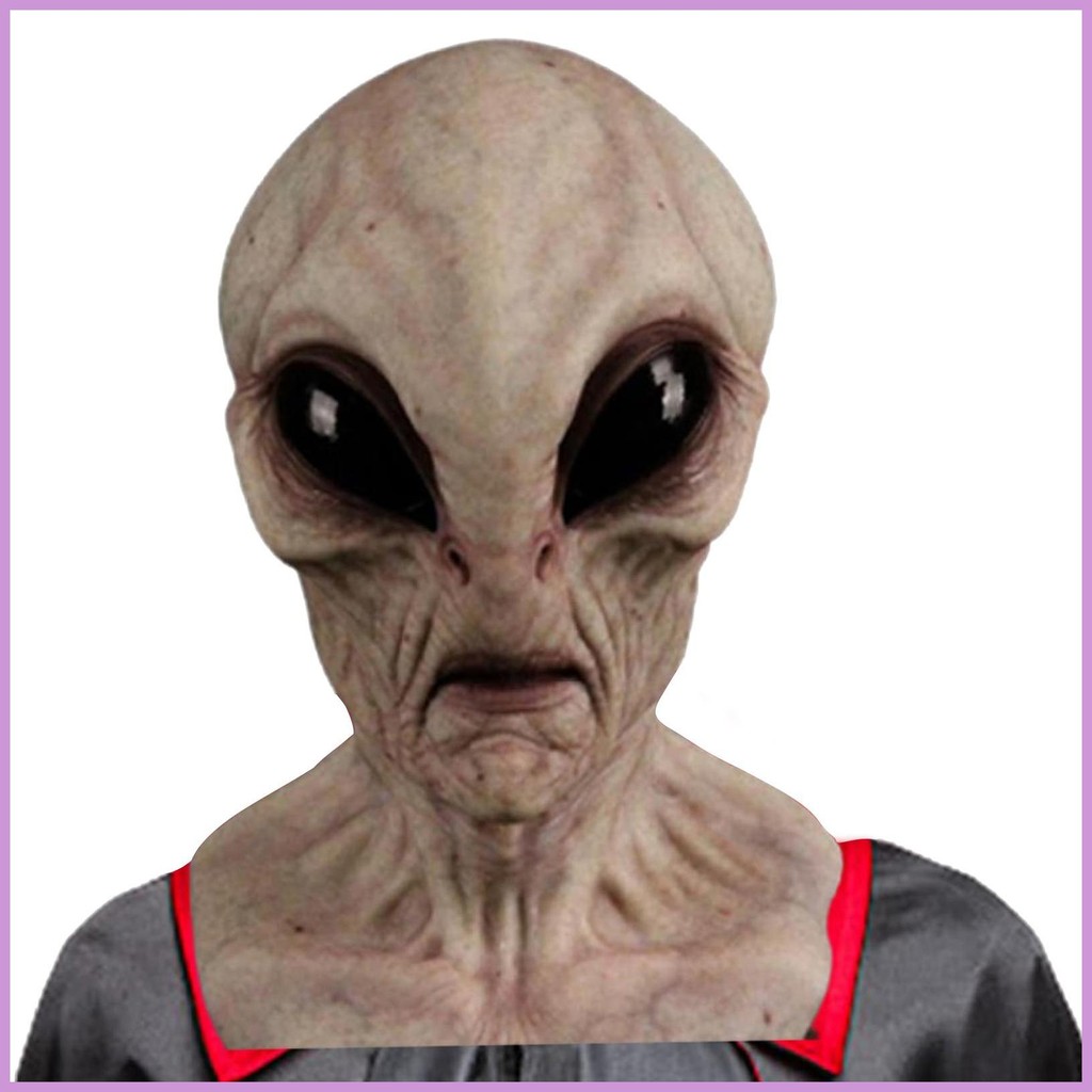 Halloween Latex Headgear Full Head Halloween Latex Alien Headgear ...