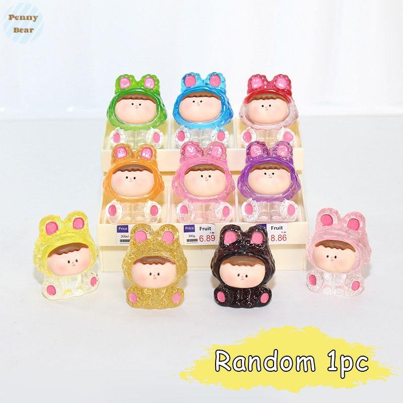 [Penny Bear] Random 1pc Translucent Gradient Lilith Mini Ornament Cute ...