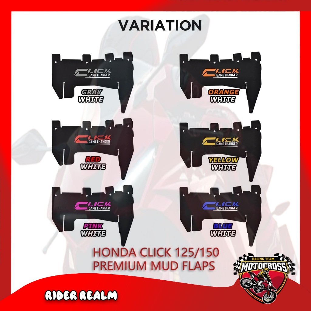 HONDA CLICK 125/150 V2 RUBBER MUD FLAPS COVER / CLICK MUD GUARD FOR ...