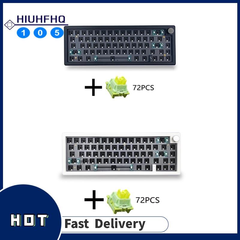 【Hiuhfhq105】GMK67 Customization Mechanical Keyboard+Lime Mute Switch ...