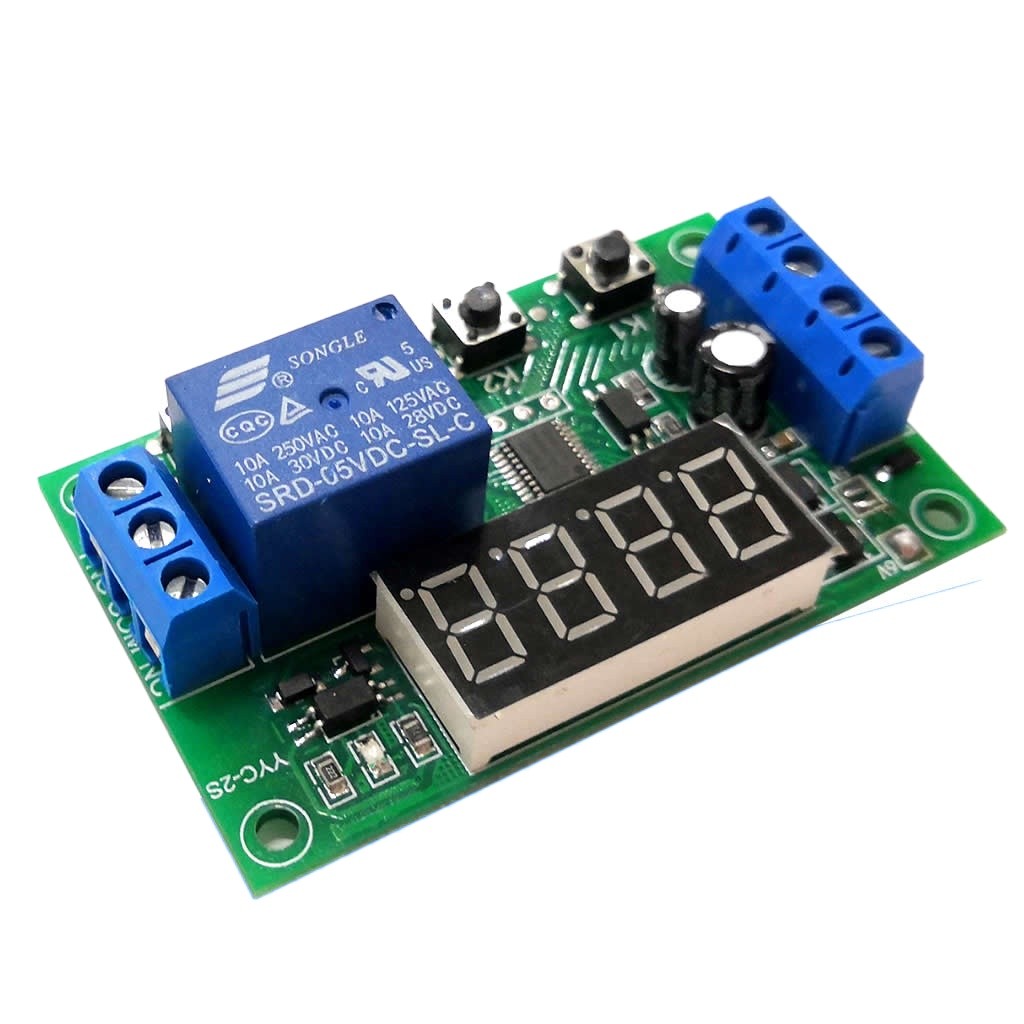 Relay delay module 5V12V24V pulse trigger cycle timing time control on ...