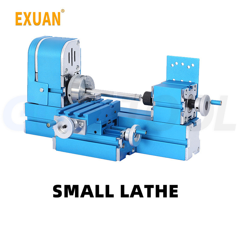 Mini Metal Lathe Micro Universal Woodworking Lathe Metal Rotary Gong ...