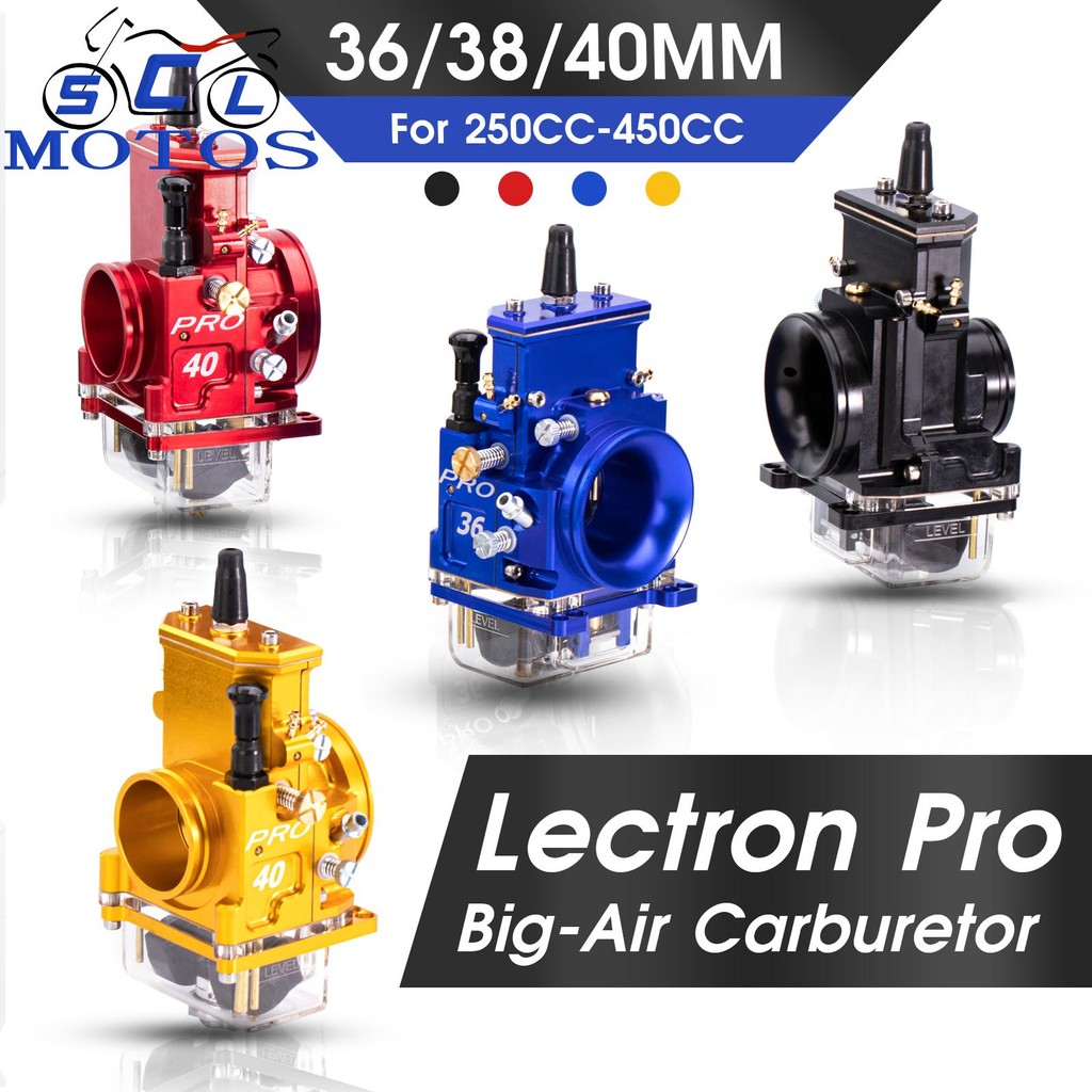 36 38 40mm High Velocity Lectron PRO-SERIES Carburetor For YZ250F ...