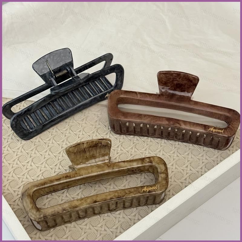 HT5 Elegant Stylish Hollow Rectangular Shape Hairpin Perfect For ...
