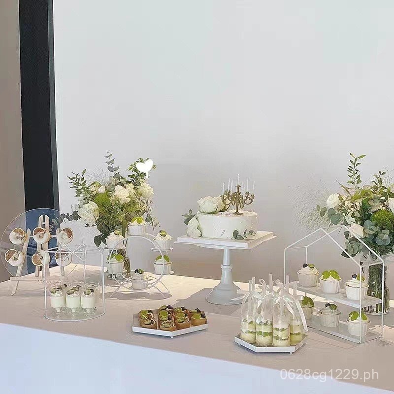 Shelf Tea Break Props Decoration Display Stand Dessert Rack Afternoon ...