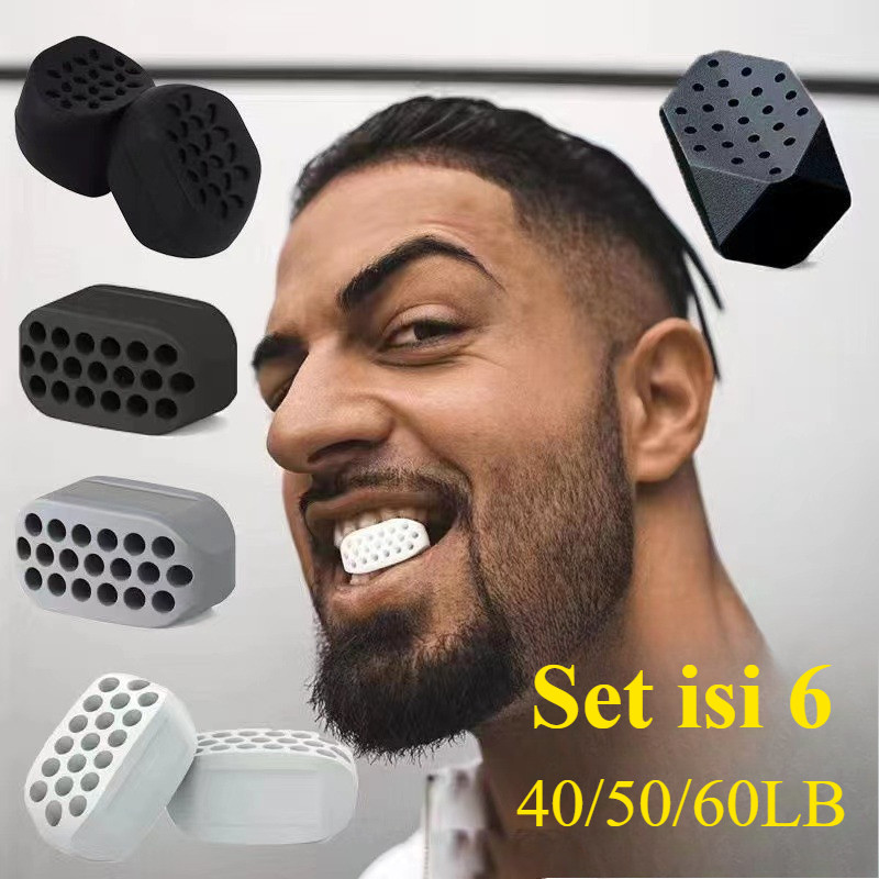 6pcs/set Jawline Muscle Exercise Mewing Jaw Tool Mewing Jawline Tool ...