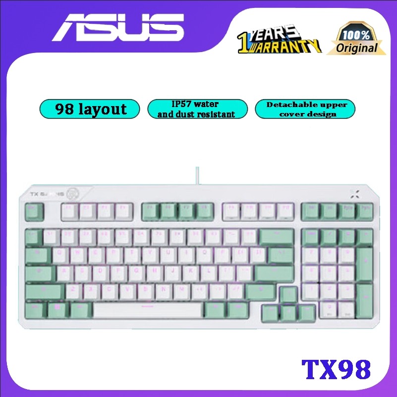 ASUS TUF Gaming Tianxuan TX98 wired gaming mechanical keyboard features ...