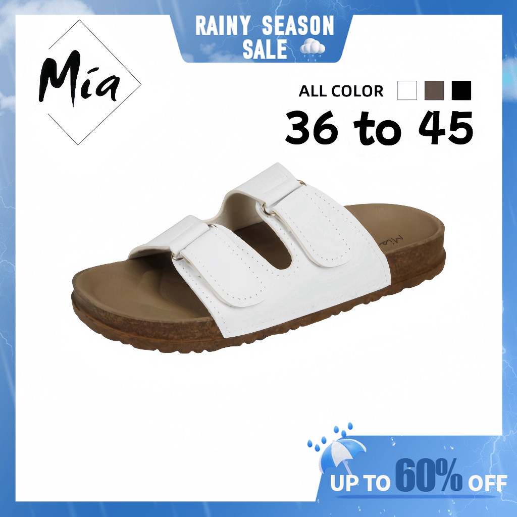 MIA Sandals For MEN & WOMEN Two Adjustable Strap With Buckle Thick Sole ...