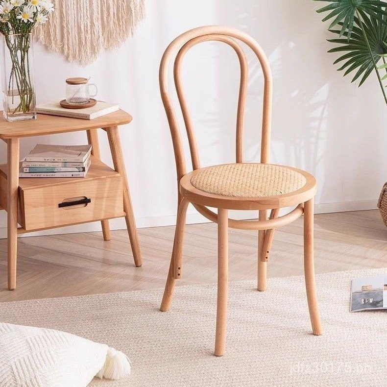 thonet Dining Table Chair Rattan Backrest Chair Vintage Chair Ancient ...
