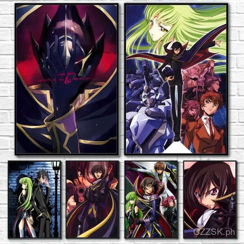 Code G-Geass Z-Zero Anime Poster Sticky Wall Art Printing Waterproof ...