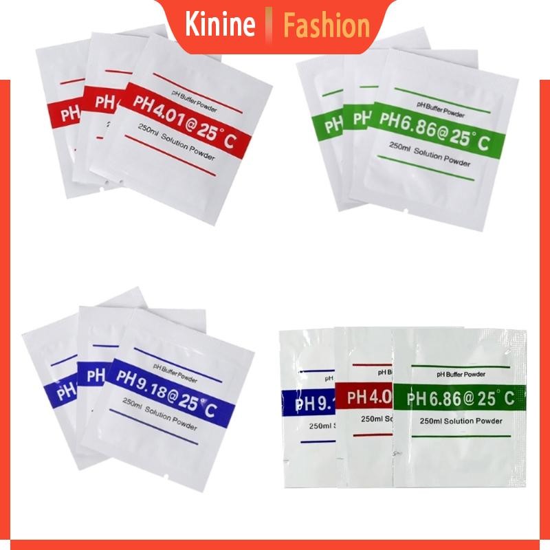 KIN PH Buffer Solution Powder PH Fitting for Test Meter Measure ...