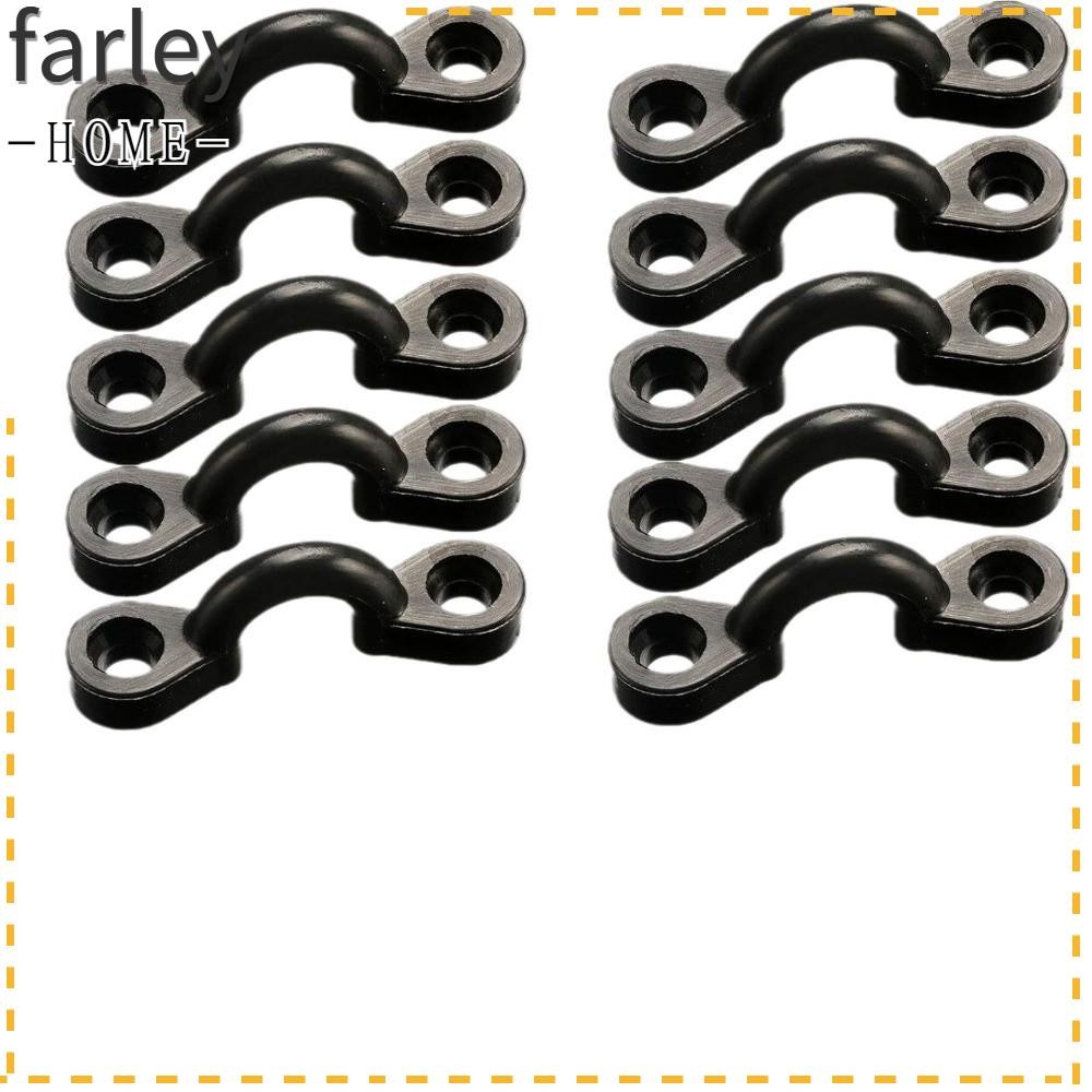 FARLEY 10Pcs/set Kayak Pad Eye Kit, Nylon Eye Hooks Bungee Deck Loops ...