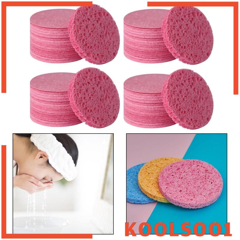 [Koolsoo1] Compressed Face Sponges Cosmetic Sponges Absorbent Round ...