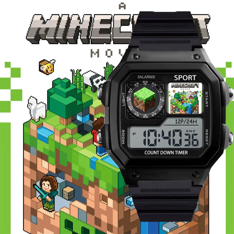 Minecraft Watch Junior High School Children's Electronic Watch Alarm ...