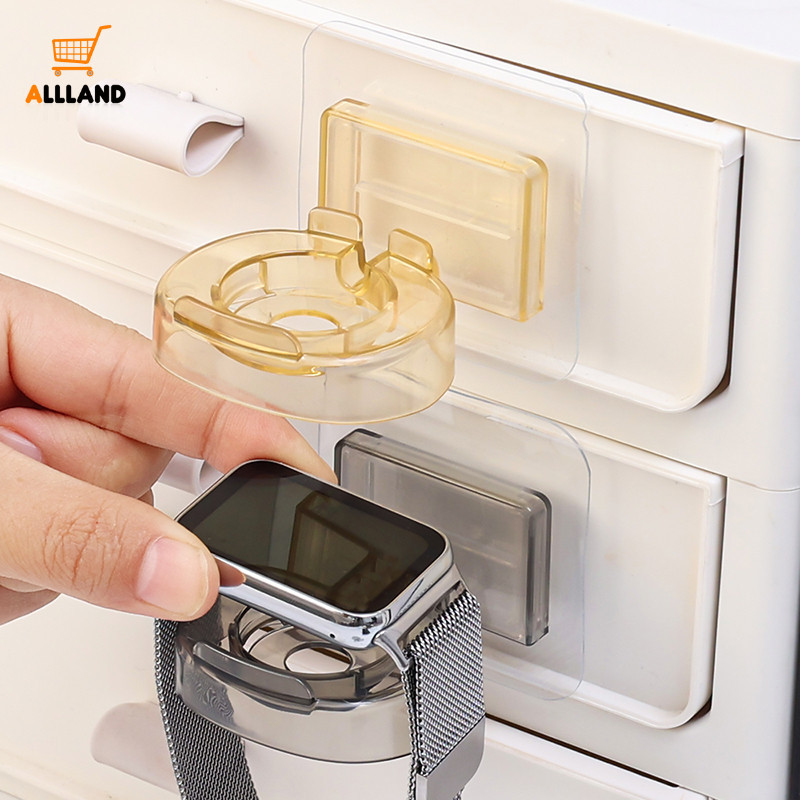 Convenient Wall Mounted ABS Transparent Watch Storage Rack - Home ...