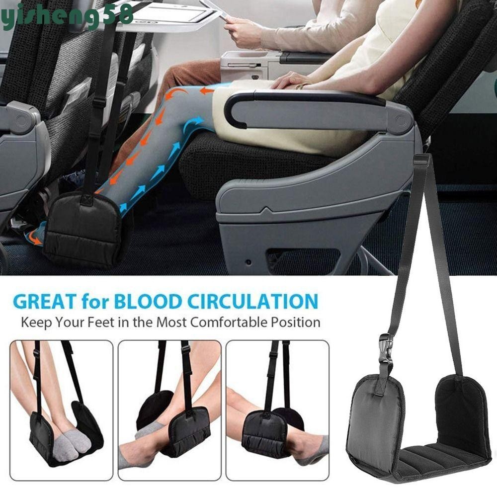 YISHENG Airplane Foot Hammock, Adjustable Carry-on Leg Rest, Portable ...