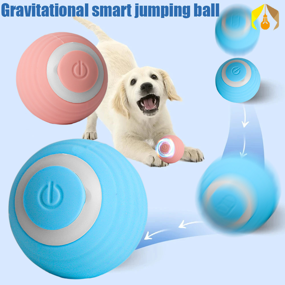 Pet Toy Ball Electric Interactive Game Smart Jumping Rolling Playthings ...