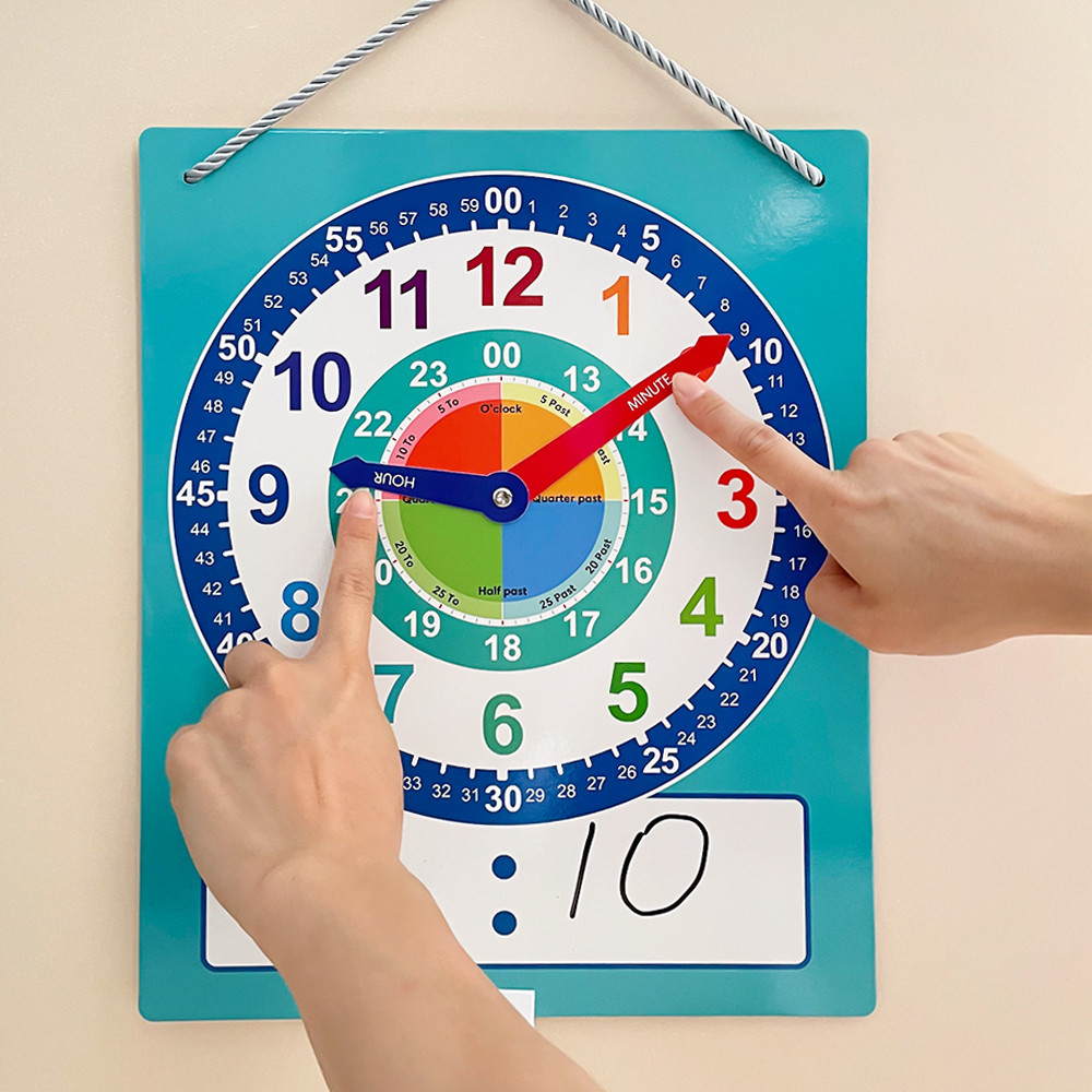 kid Teaching Clock , Clocks Practice Clocks for Kids Learning Time with ...