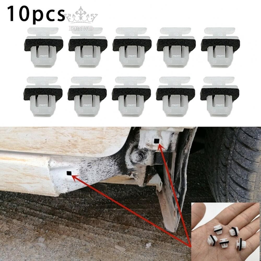Universal Fit Plastic Trim Clips Set of 10 Car Sill Moulding Side Skirt ...