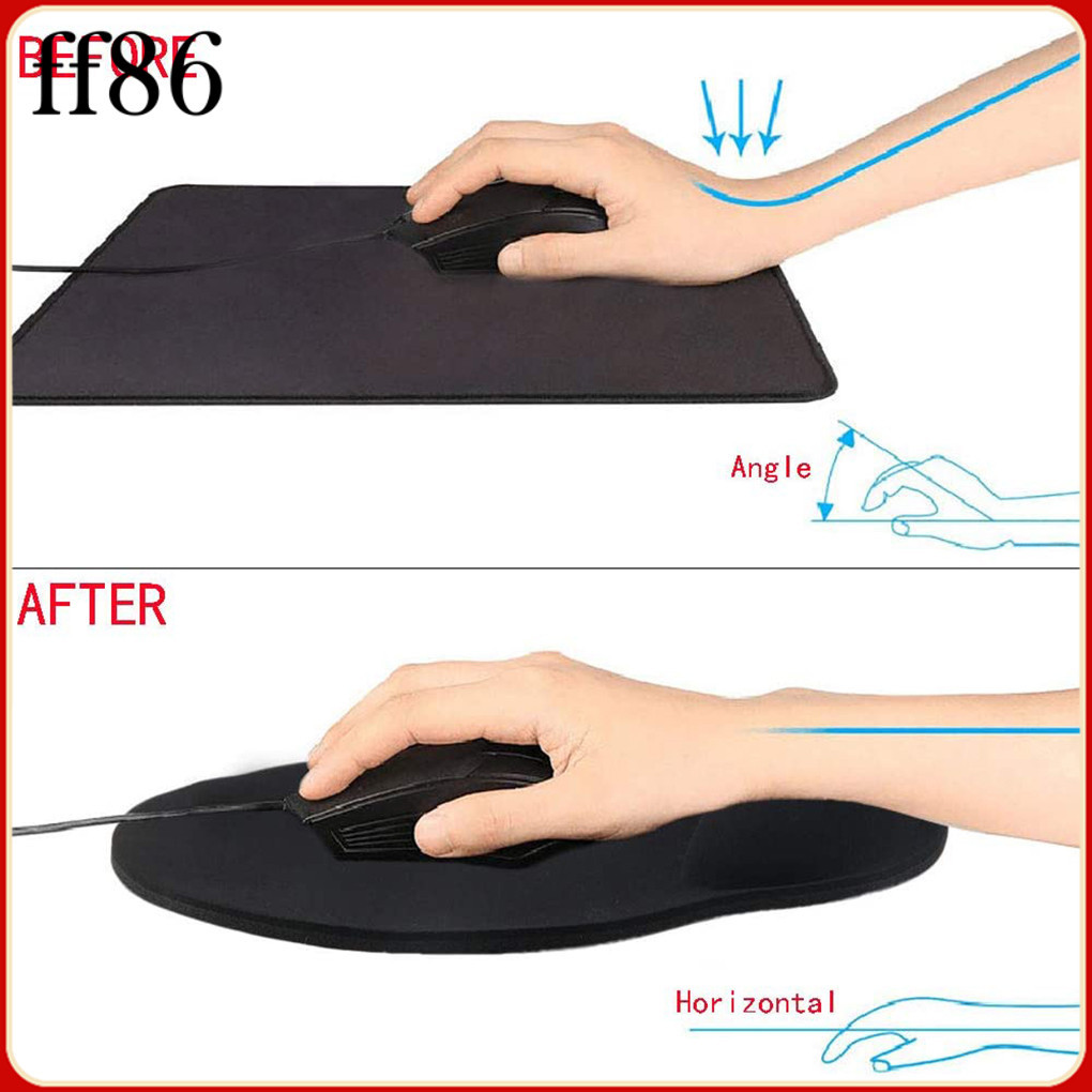 1/2 Keyboard Pad Computer Keyboard Mouse Wrist Mat Home Support Cushion ...