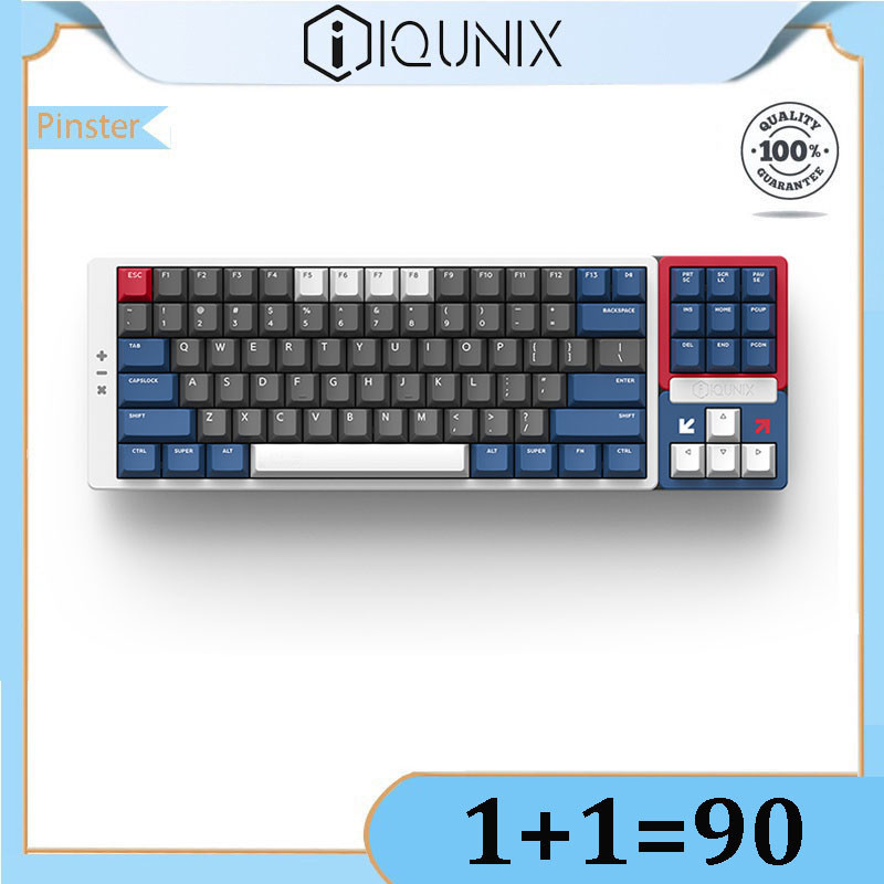 IQUNIX 1+1=90 Super Series Metal Keyboard Kit Customized Mechanical ...