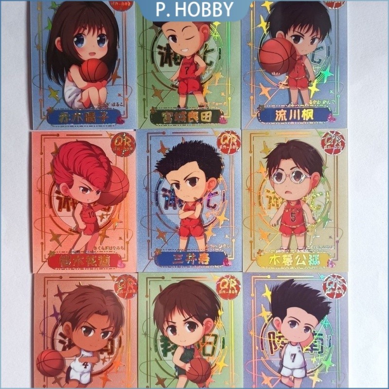 Mocha Slam Dunk Card Rukawa Sakuragi Flower Road Akagi QR Cute Anime ...