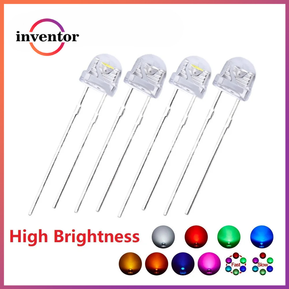 Led Per Circuiti Decorazioni Luce 50 White LED 1200 MCD White 120° 5mm ...