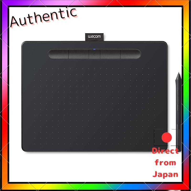 Wacom Intuos Medium Wireless Tablet with Clip Studio Paint - Black ...